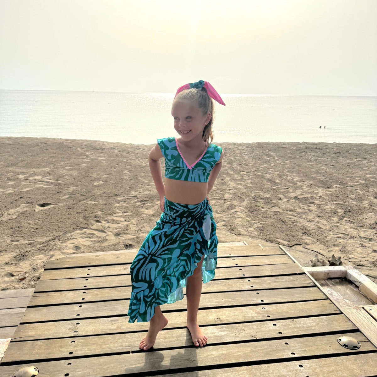 Girl's Wrap Skirt - Pacifica Print – Palma and Coco